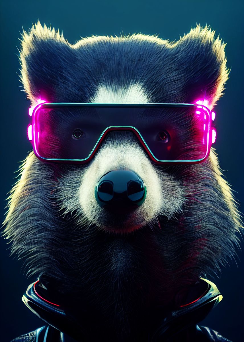 'Vapor Wave Animal' Poster, picture, metal print, paint by Namikaze ...