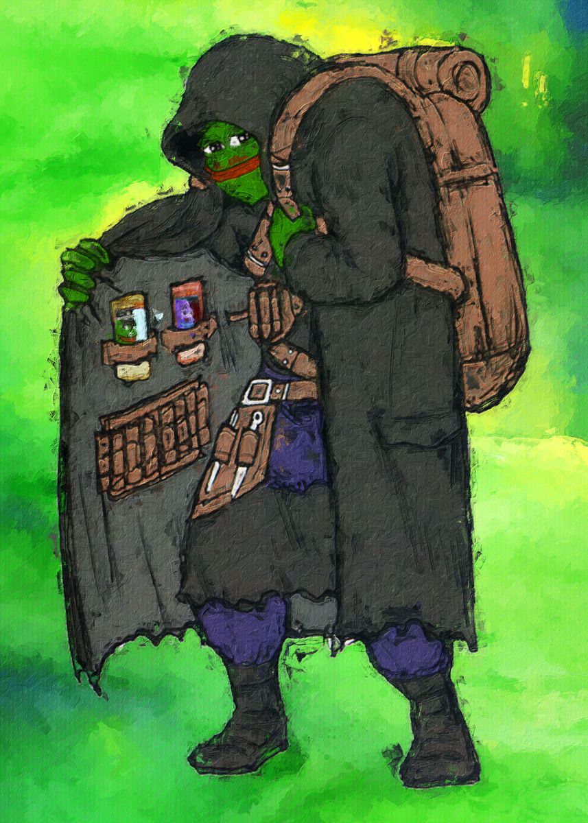 'Pepe the Frog' Poster, picture, metal print, paint by Meme Daily ...