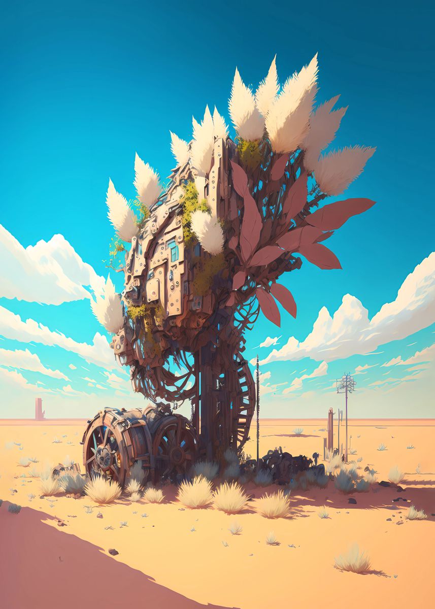 'Desert Dreamscape' Poster, picture, metal print, paint by Luong Phat ...