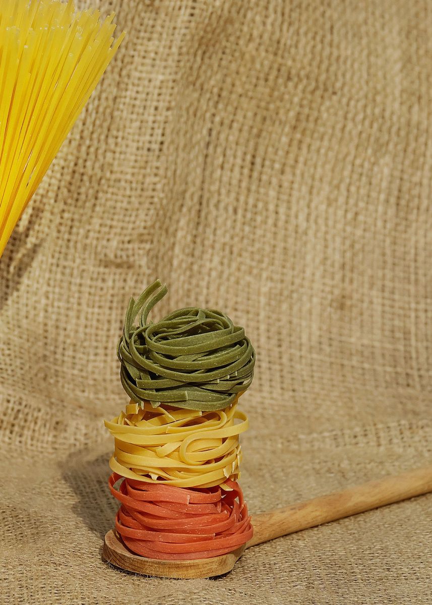 'tagliatelle colorful' Poster, picture, metal print, paint by Eng ...