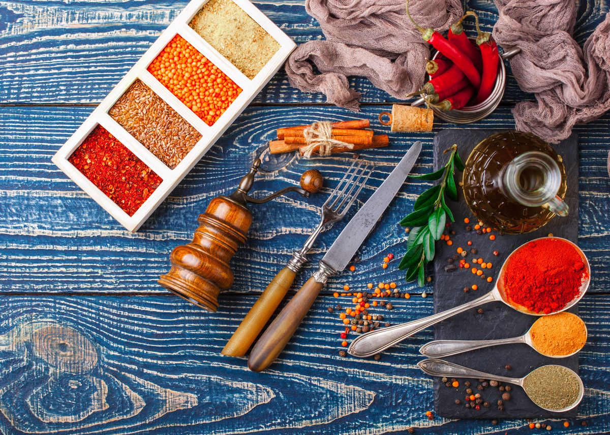 'Kitchen Fresh Spices ' Poster by Tom Cage | Displate