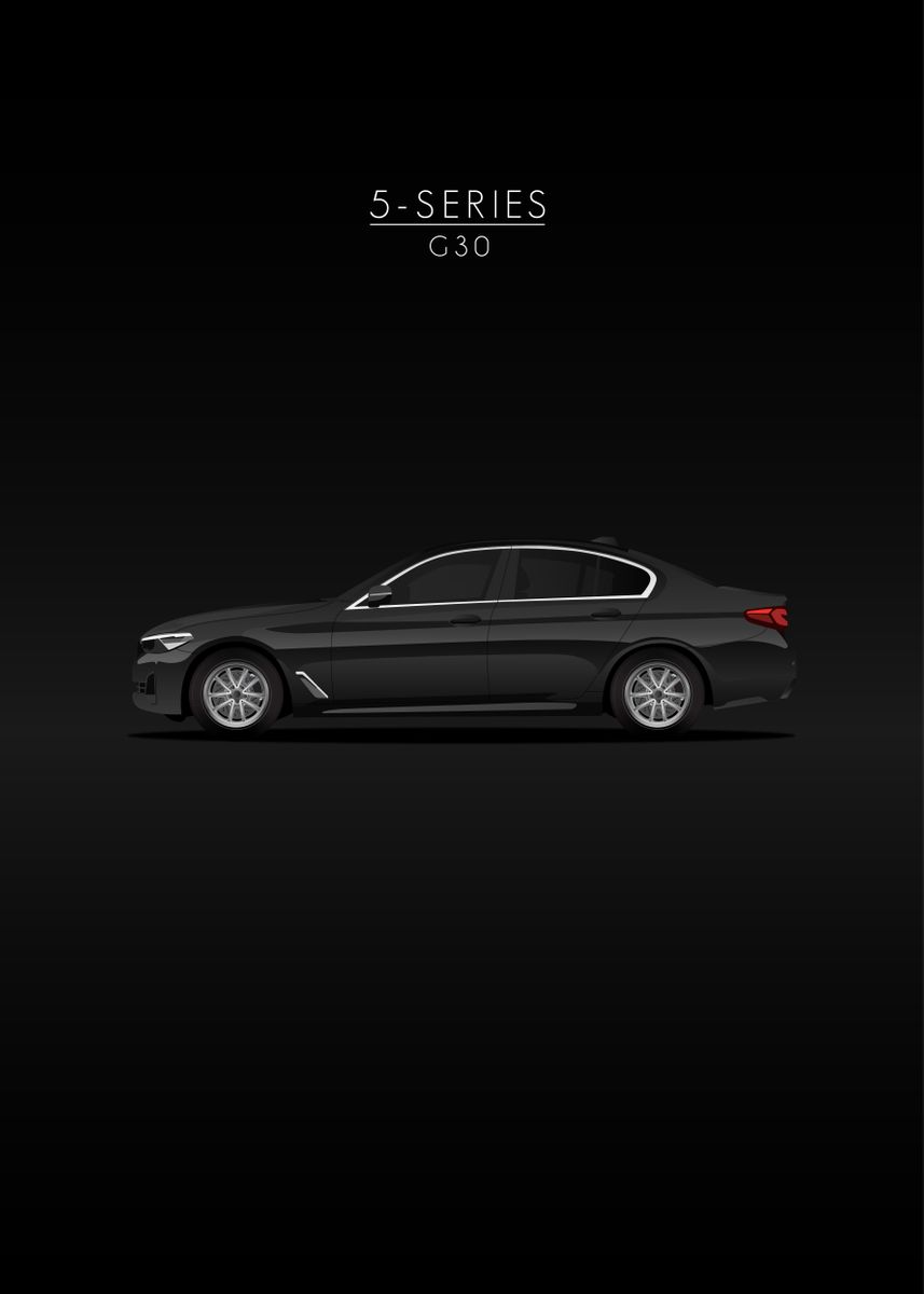 'BMW 5 Series' Poster, picture, metal print, paint by Ahmad Nur Ihsan ...