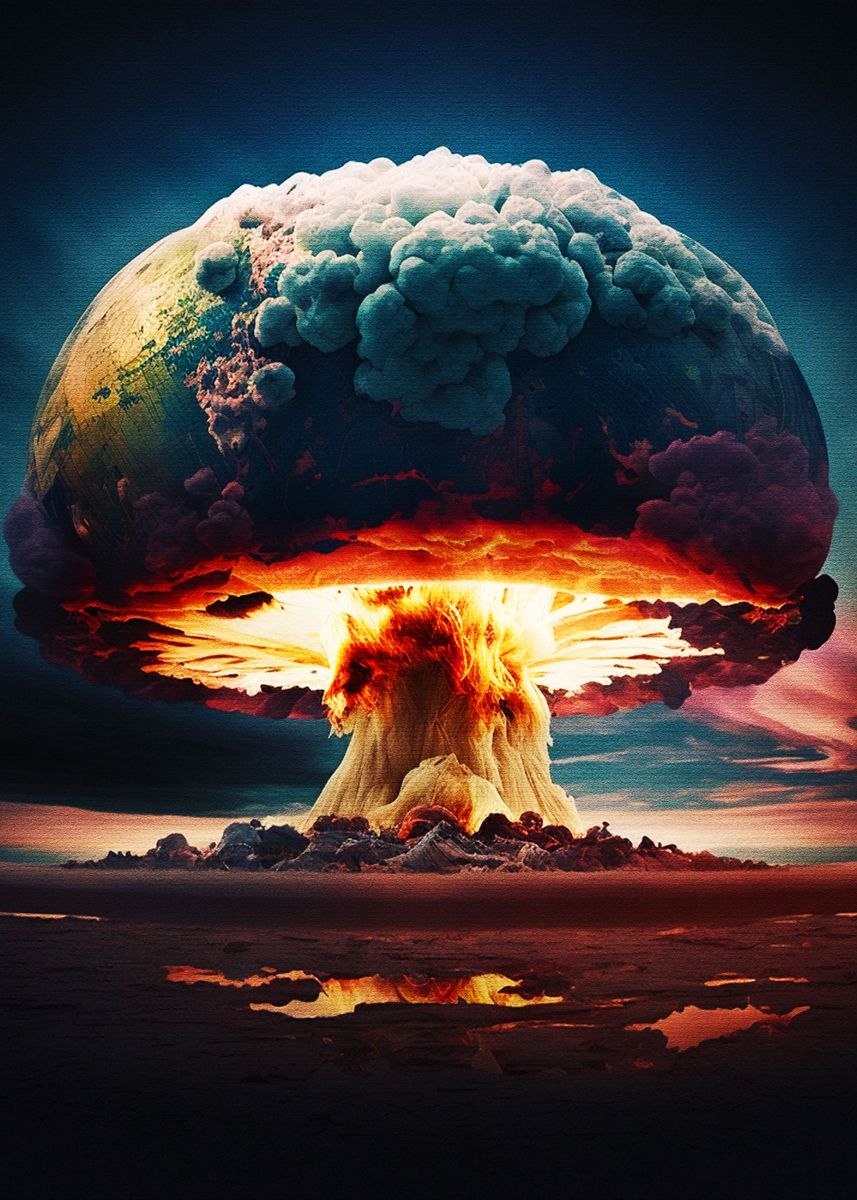 'Atomic Explosion' Poster, picture, metal print, paint by Muh Asdar ...