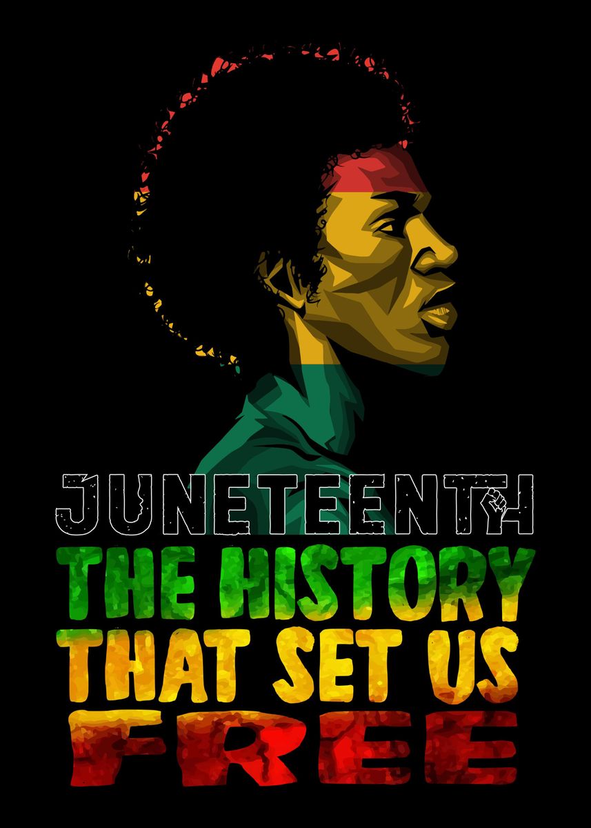 'Juneteenth' Poster, picture, metal print, paint by BobbyBubble | Displate