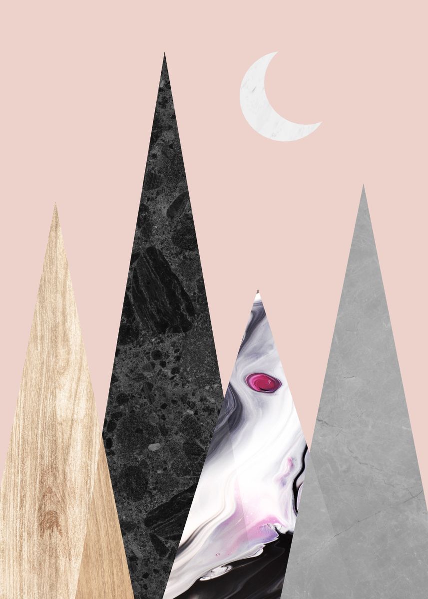 'Landscape textures 2' Poster, picture, metal print, paint by Vitor ...