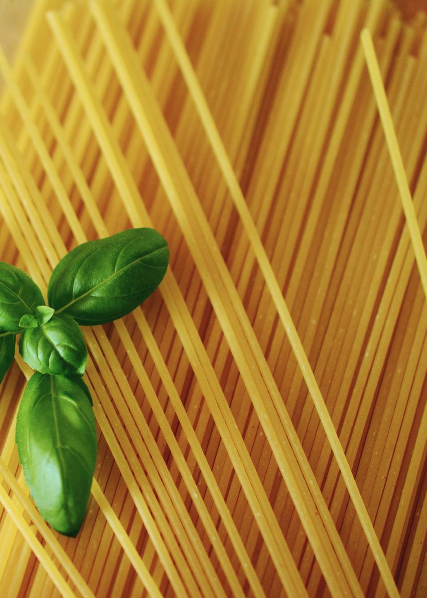 'spaghetti basil ' Poster, picture, metal print, paint by Fast Elevator ...