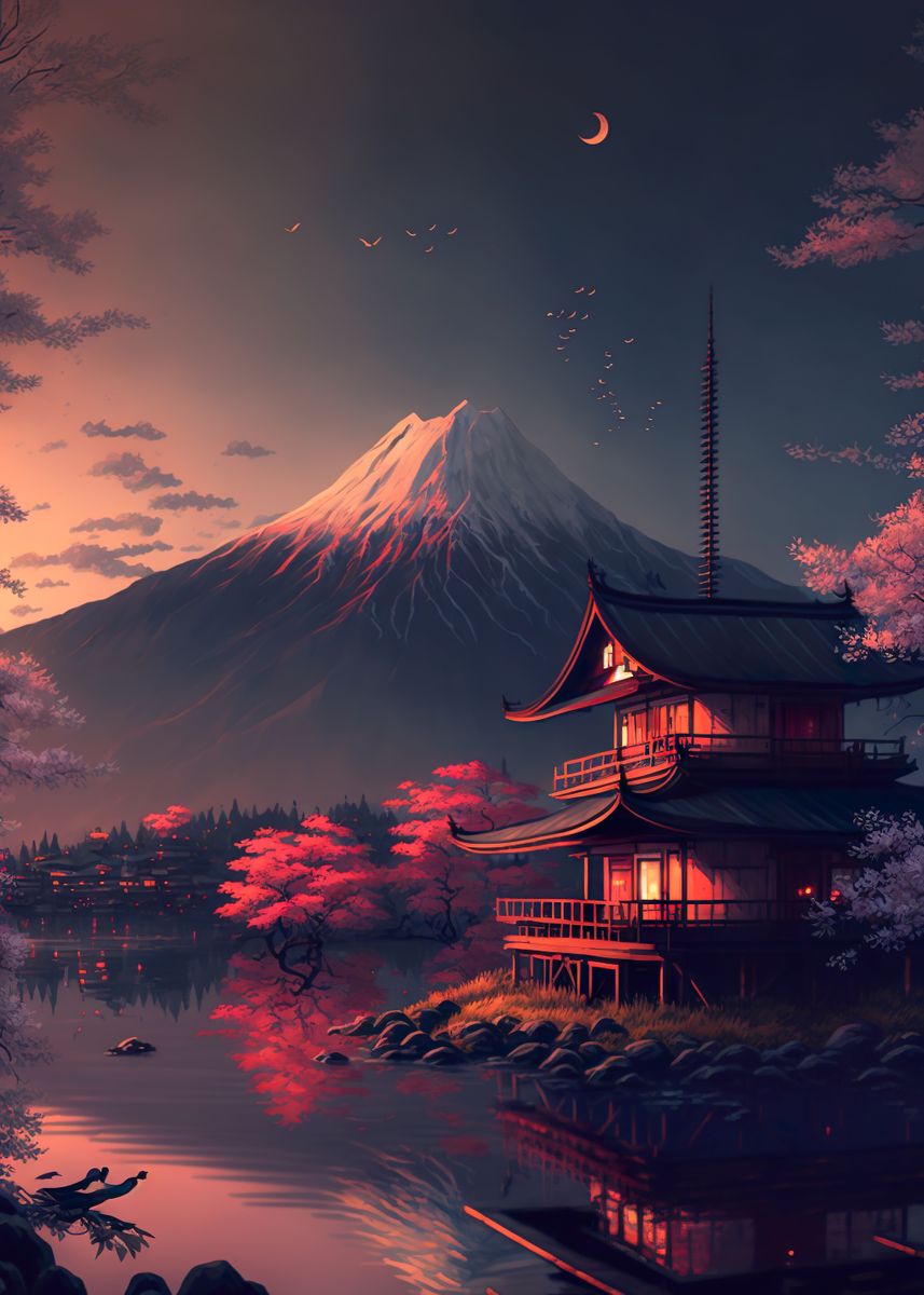 'Japanese Dream' Poster, picture, metal print, paint by Dennex Designs ...