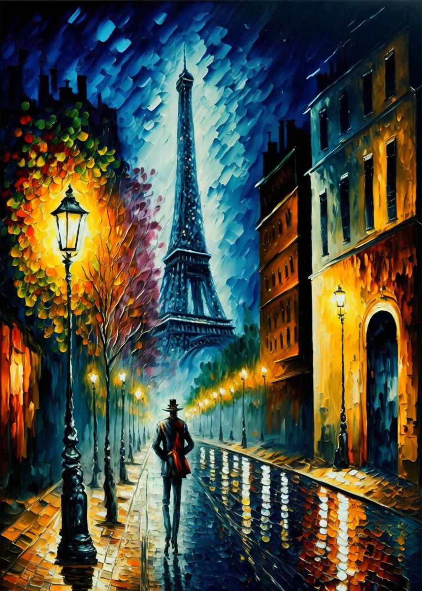 'Paris in Color' Poster, picture, metal print, paint by Anxhela Sufa ...