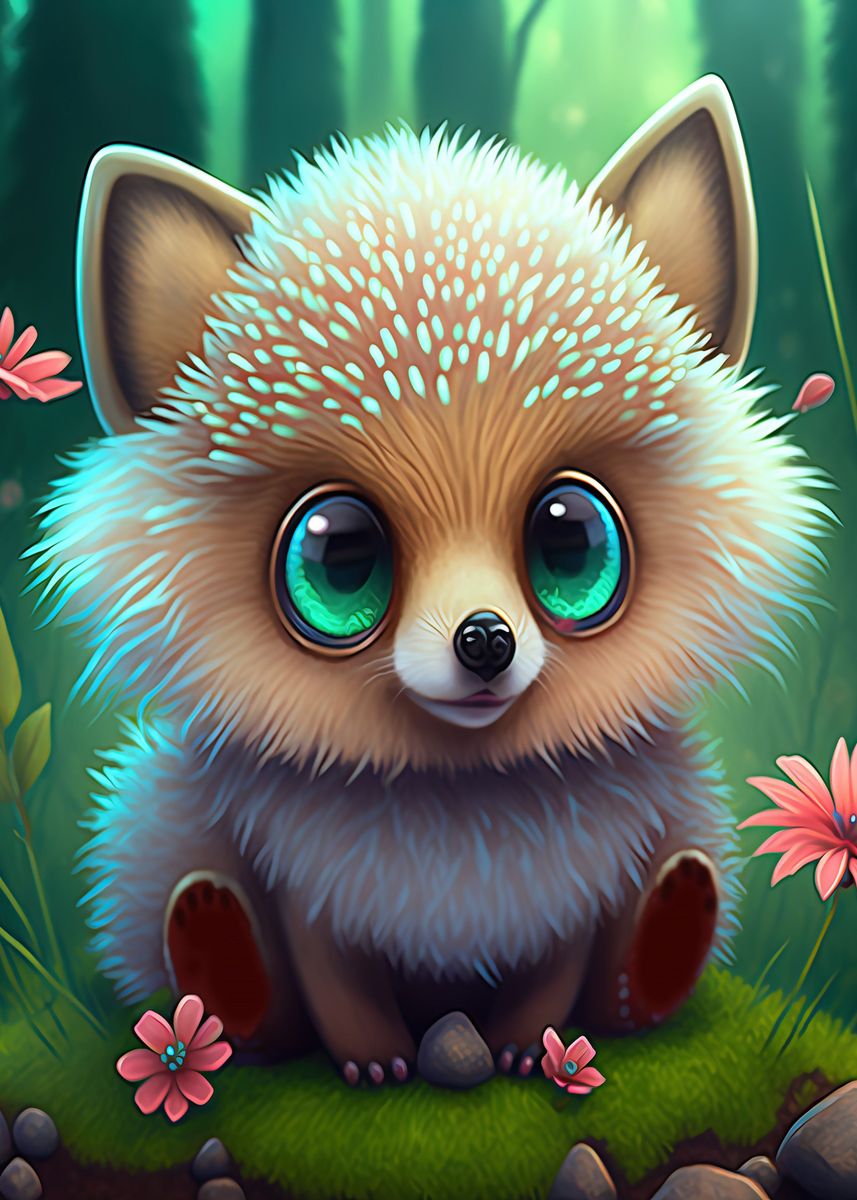 'Mystic Animal Pictures' Poster, picture, metal print, paint by Color ...