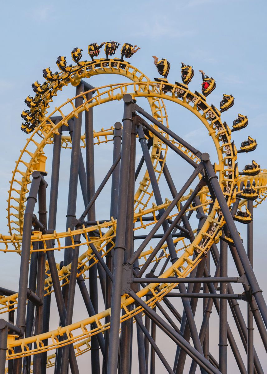 'Rollercoaster' Poster, picture, metal print, paint by Coastertog ...