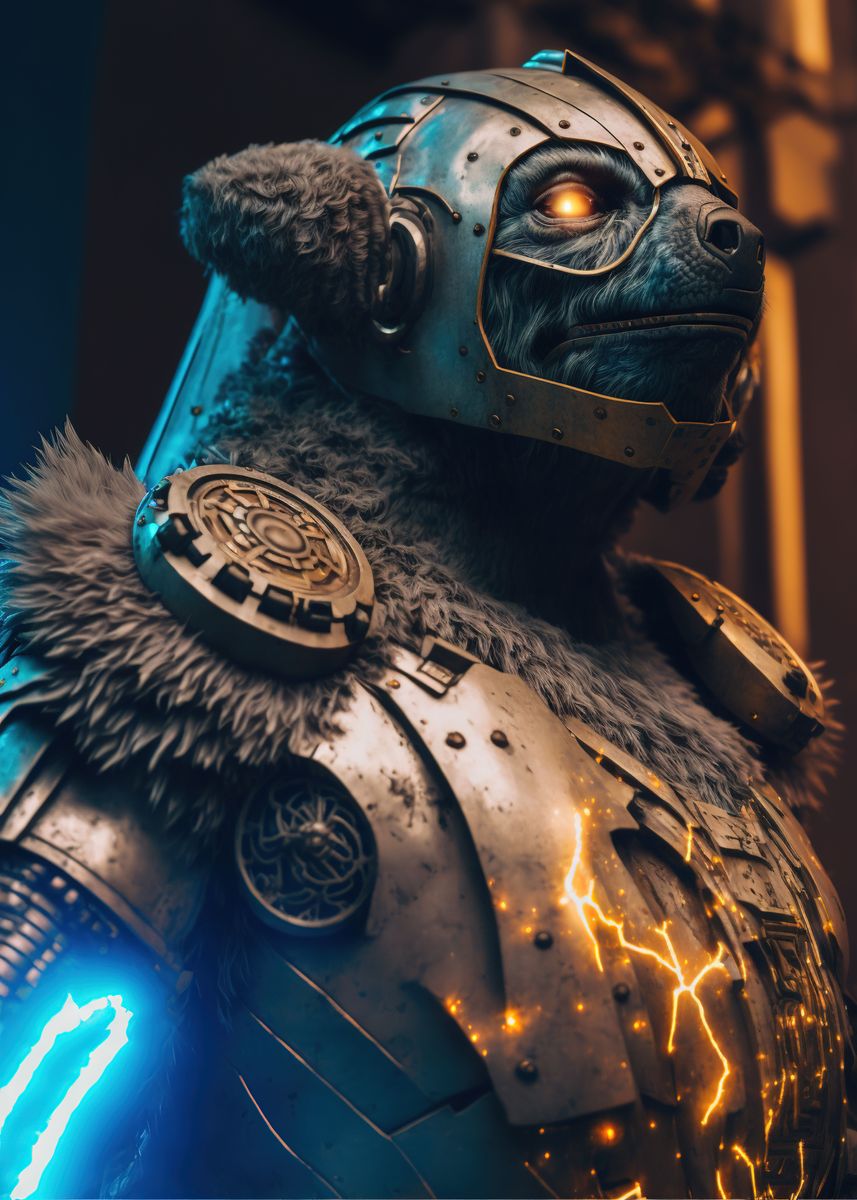 'Future Sloth' Poster, picture, metal print, paint by Sunrise Game ...