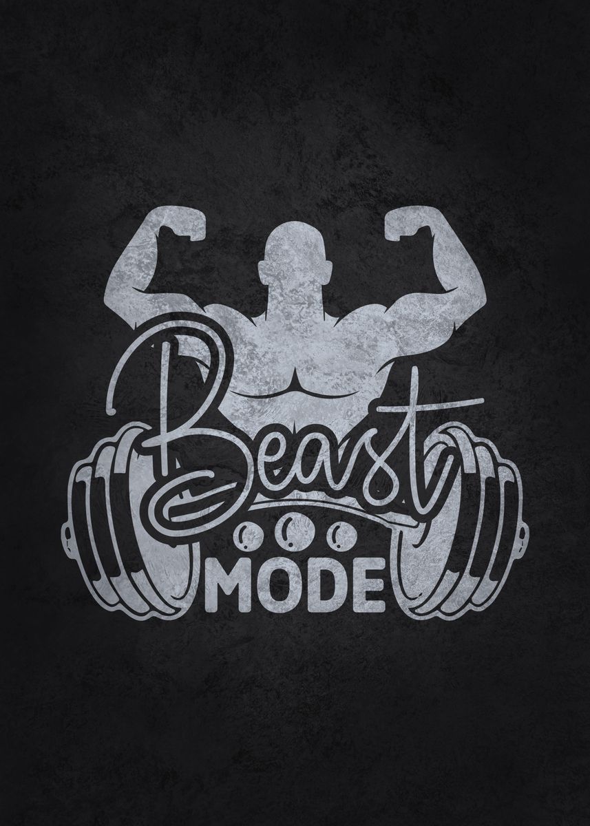 'Beast Mode' Poster, picture, metal print, paint by GOHAN | Displate
