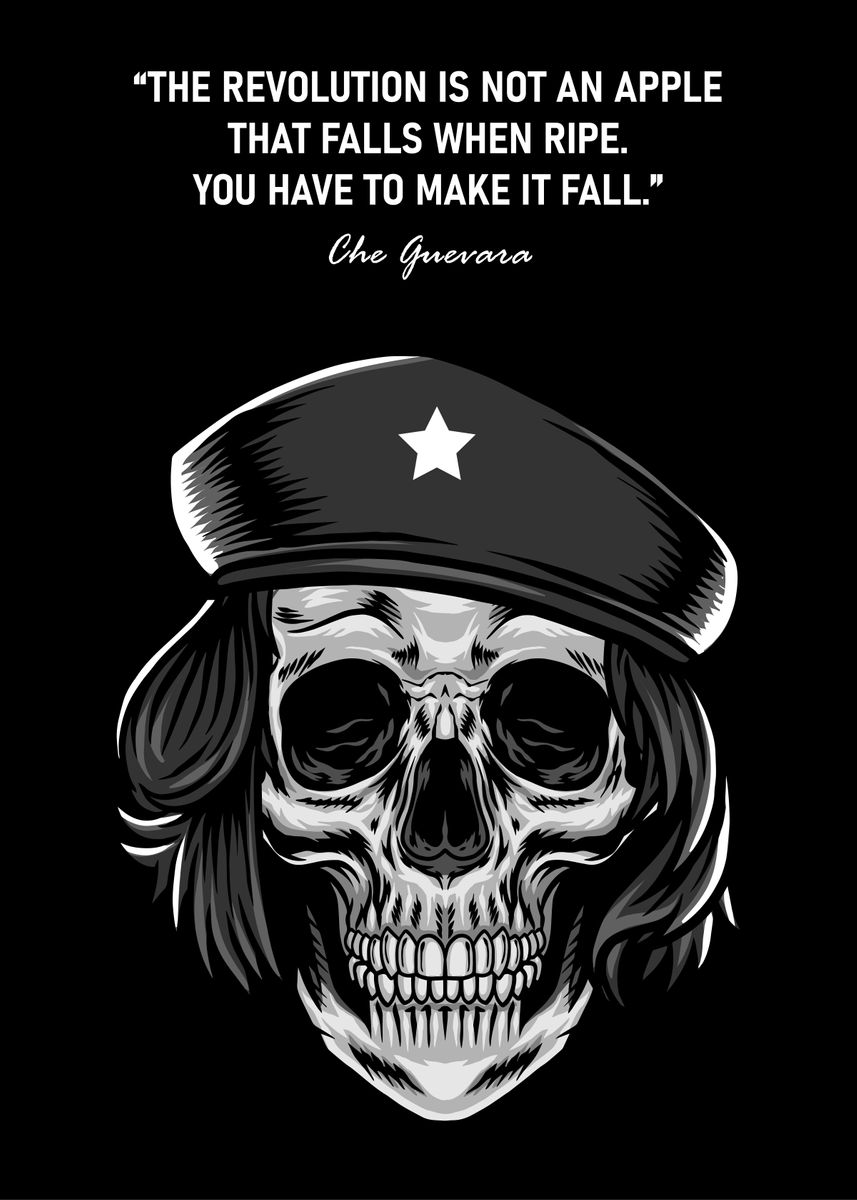 'Che Revolution Quotes' Poster, picture, metal print, paint by Mikhaila ...