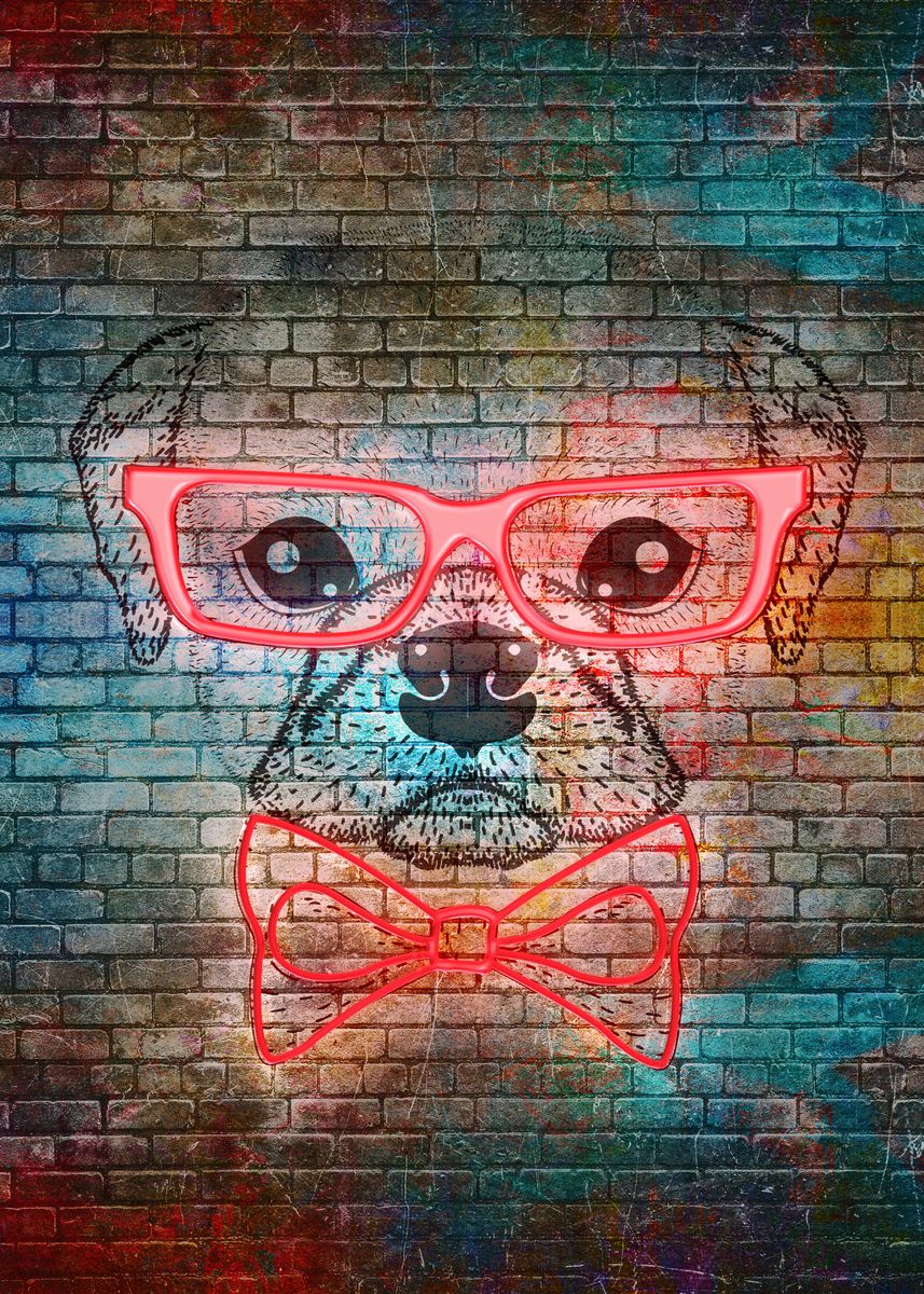 'Cute french bulldog boy ' Poster, picture, metal print, paint by Van ...