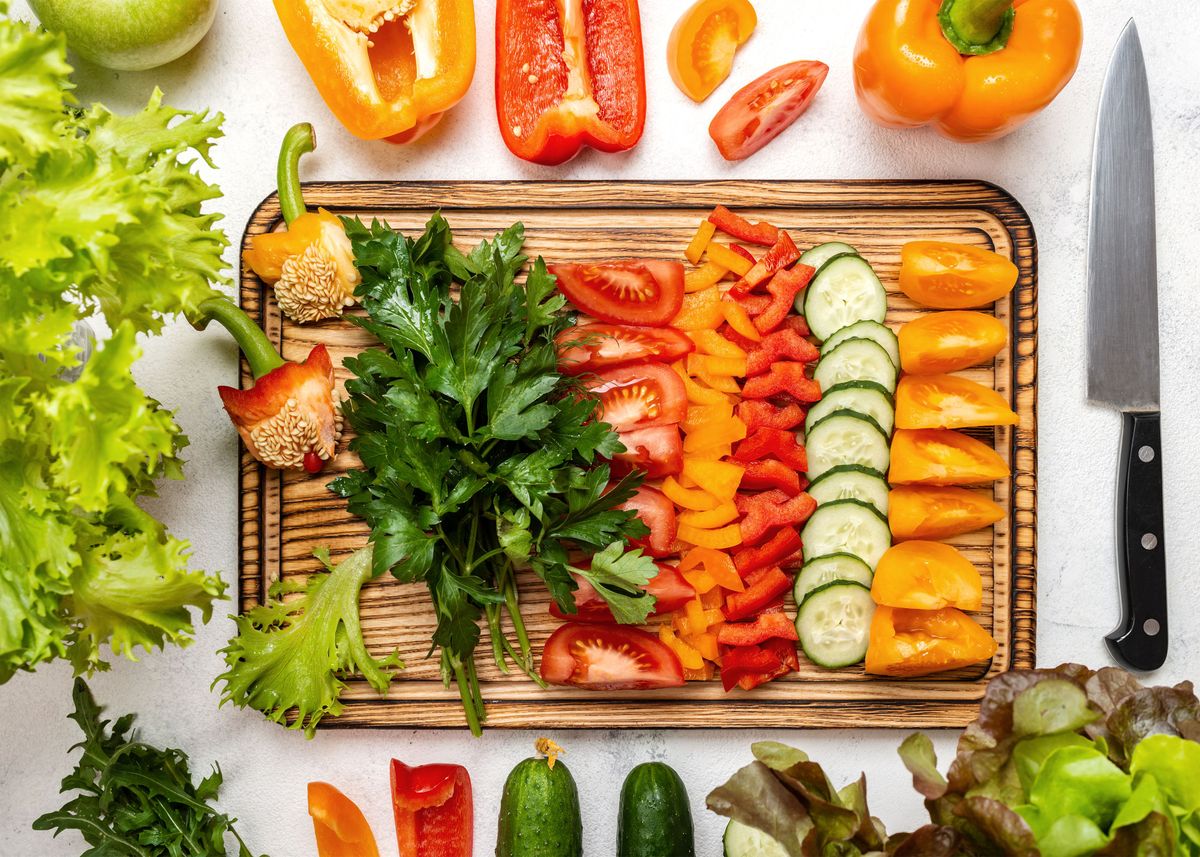 'Fresh Vegetables' Poster by Tom Cage | Displate