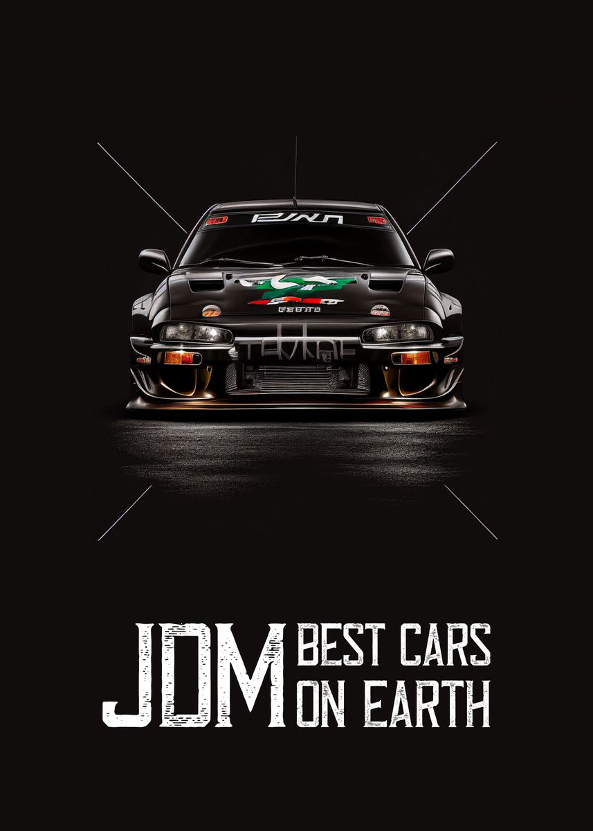 'JDM japanese drift car' Poster, picture, metal print, paint by Mesh ...