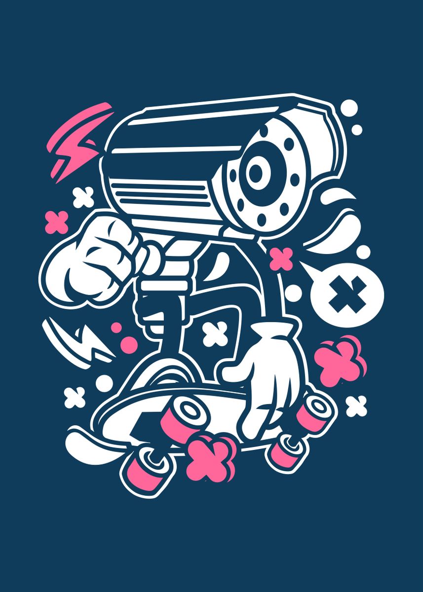 'Cartoon Illustration 140' Poster, picture, metal print, paint by Aloke ...