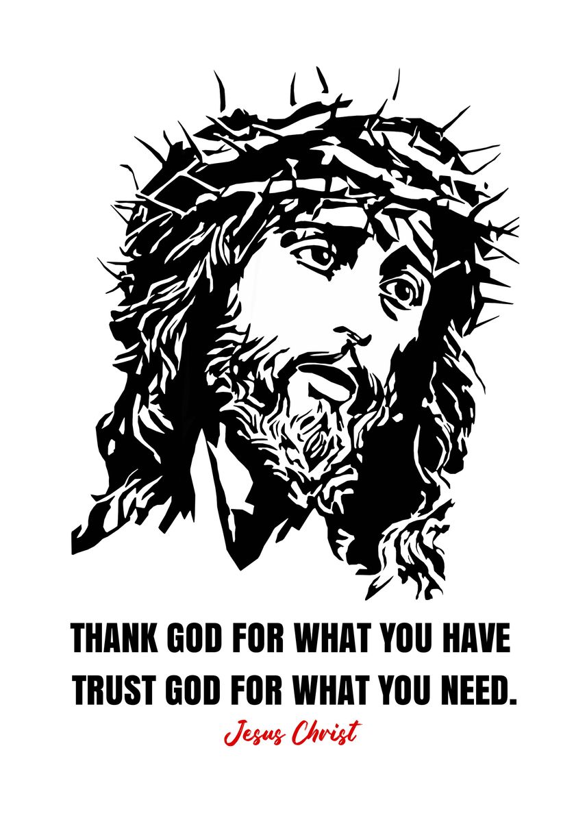 'Jesus Christ Quote ' Poster, picture, metal print, paint by KAZE ...
