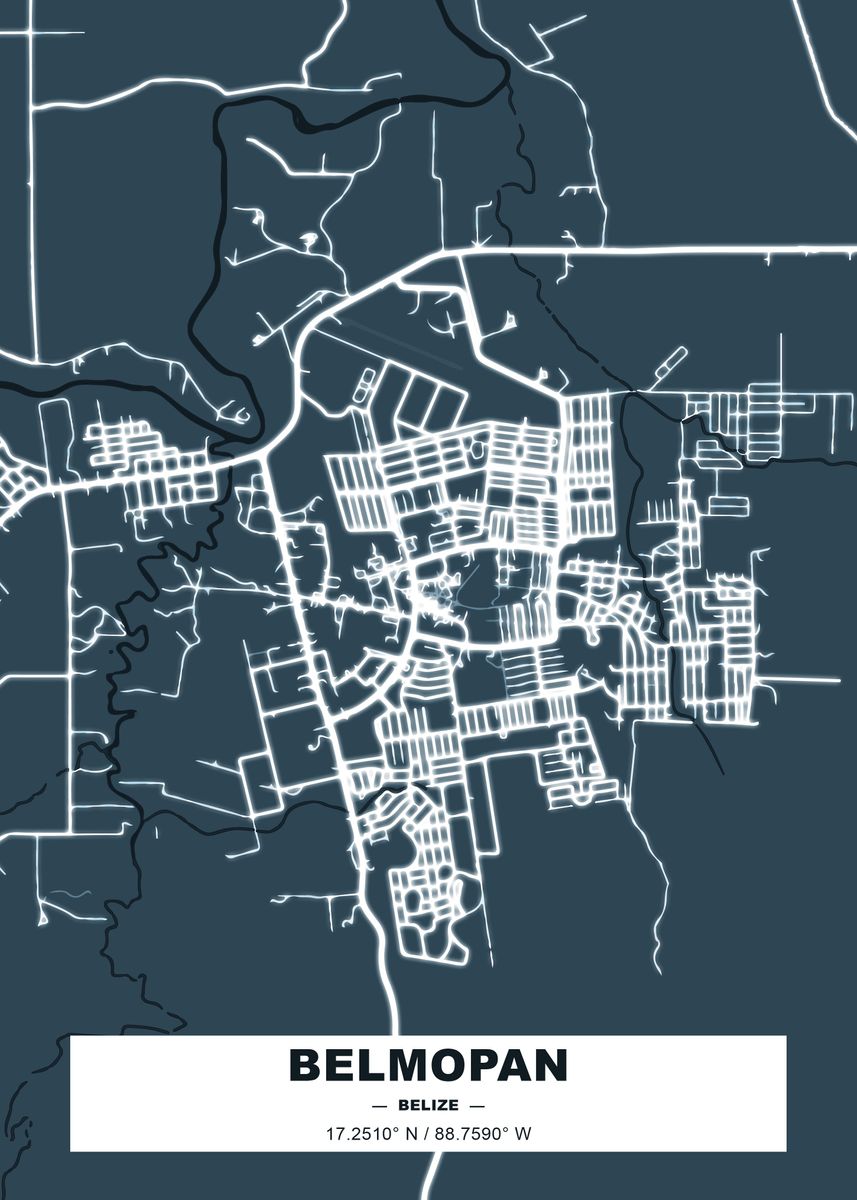 'Belmopan' Poster, picture, metal print, paint by Bo Kev | Displate