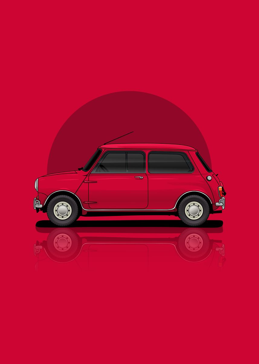 'Art Car mini cooper' Poster, picture, metal print, paint by Dodi ...