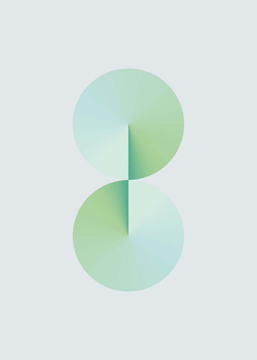 'Eight Verdant Light' Poster, picture, metal print, paint by 3 6 7 ...