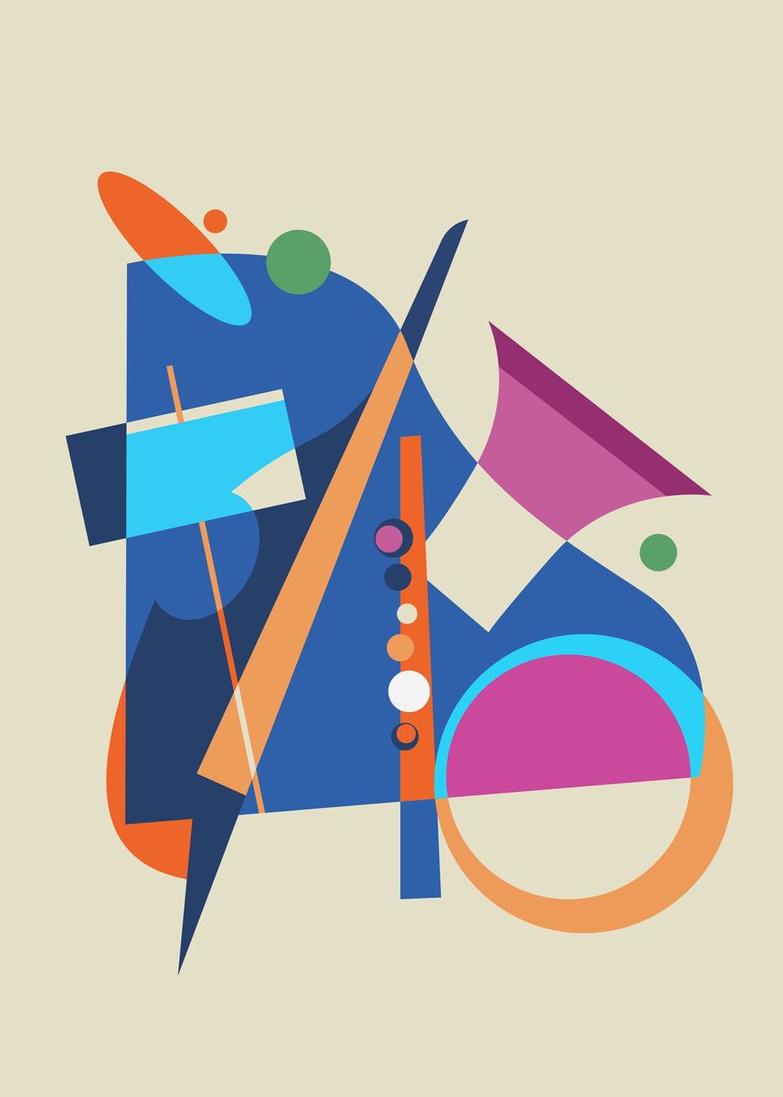 'Musical instruments art' Poster, picture, metal print, paint by KurArt ...