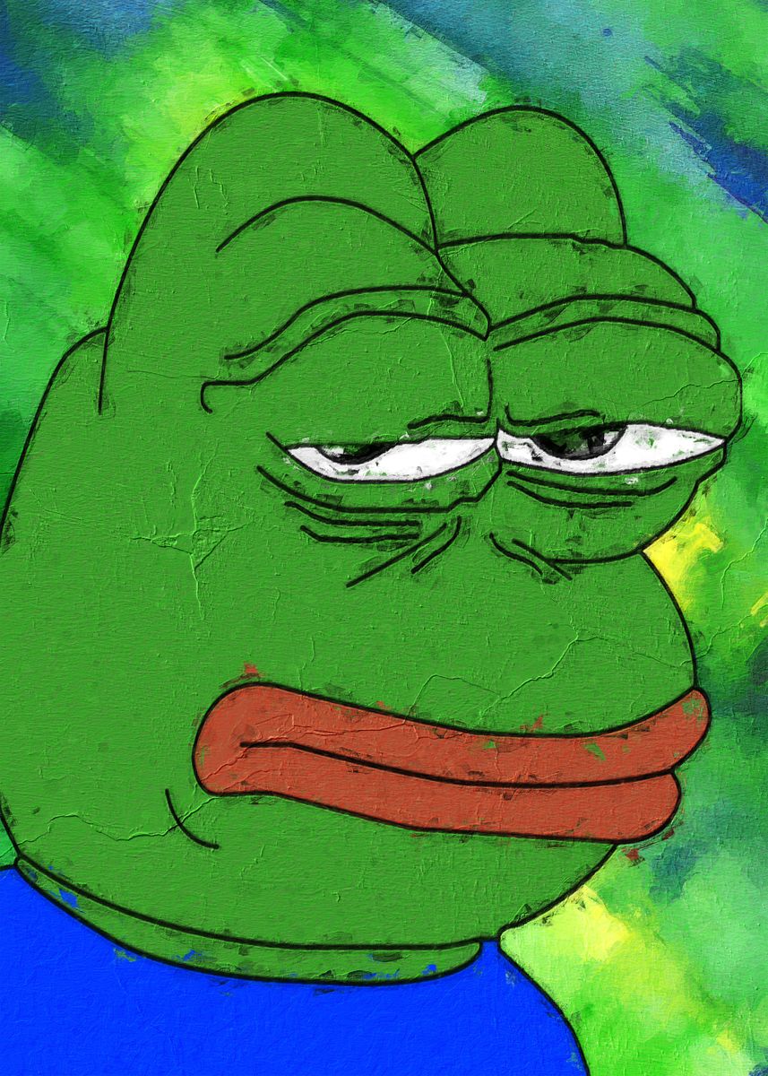 'Pepe the Frog' Poster, picture, metal print, paint by Meme Daily ...