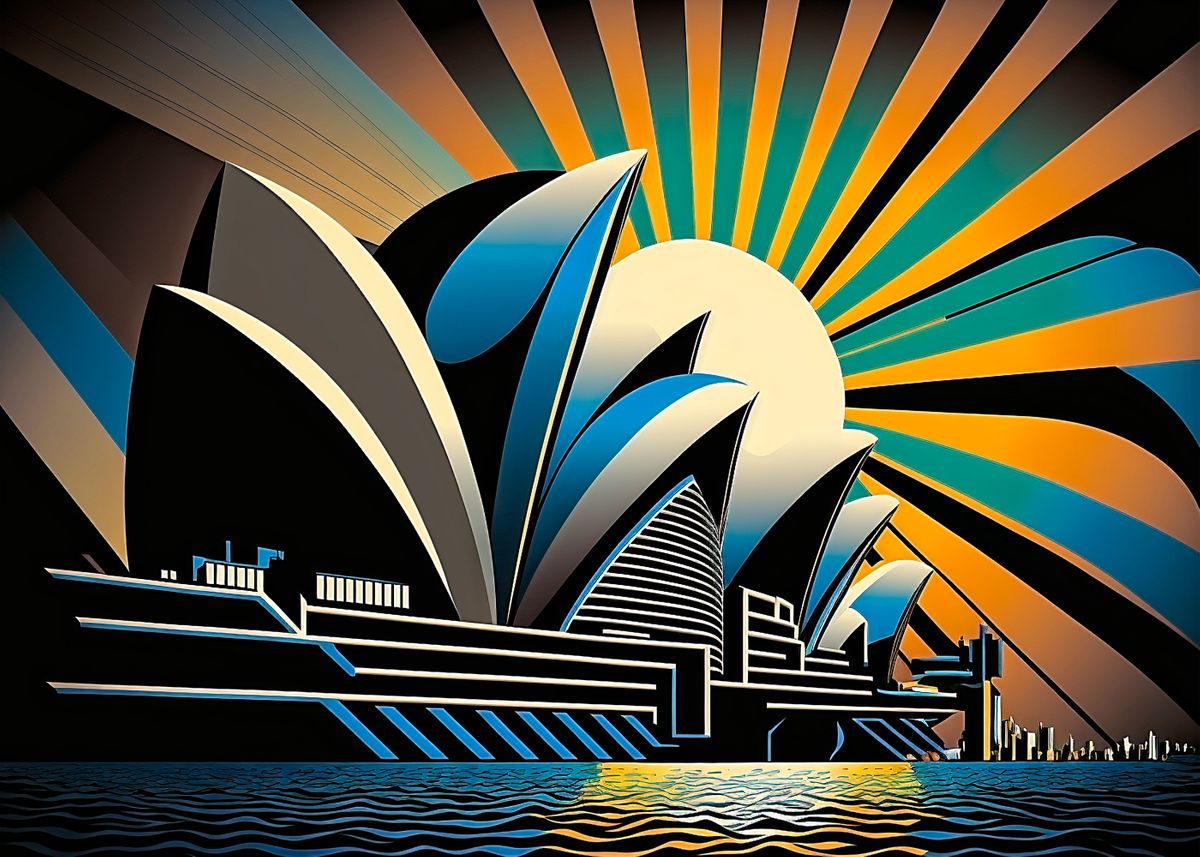 'Sydney Opera House' Poster by Steel Canvas Creations | Displate