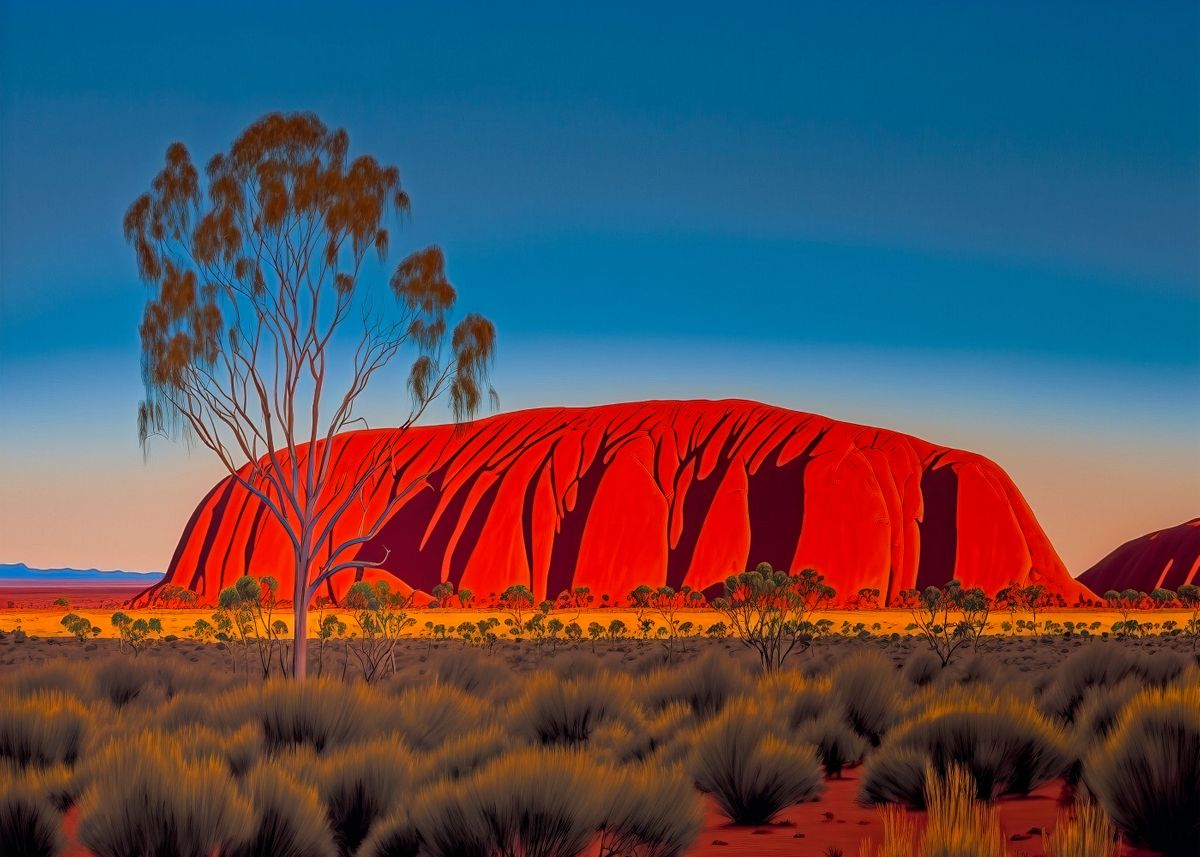 'Uluru ' Poster by Steel Canvas Creations | Displate