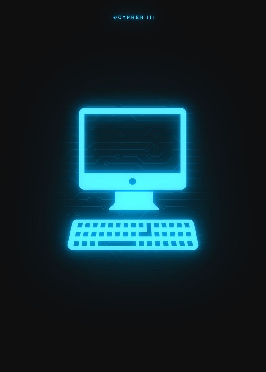 'Computer' Poster, picture, metal print, paint by cypher the third ...