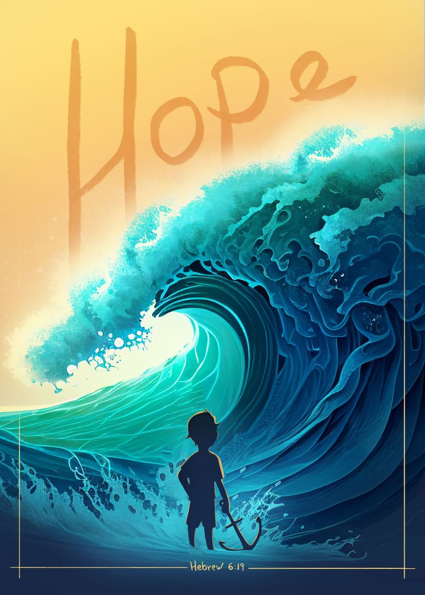'Our Hope' Poster, picture, metal print, paint by Bible Inspired Art ...