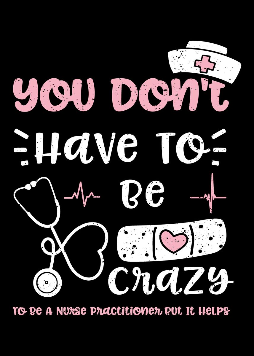 'You Dont Have To Be Crazy' Poster, picture, metal print, paint by ...