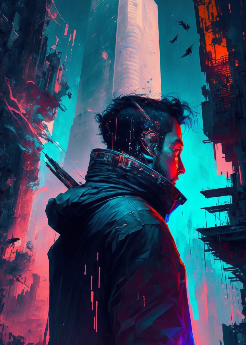 'Savior of the City' Poster, picture, metal print, paint by Cybronauts ...