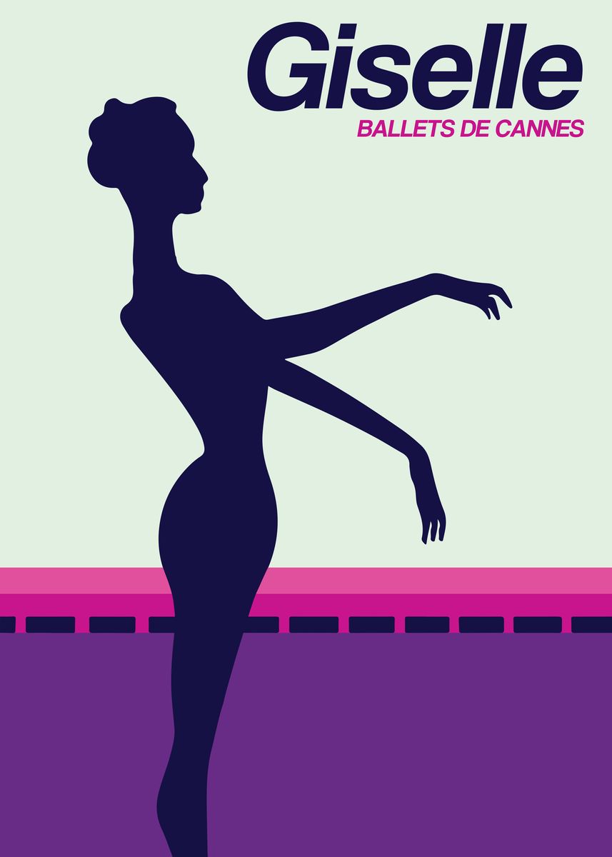 'GISELLE french ballet' Poster, picture, metal print, paint by ...