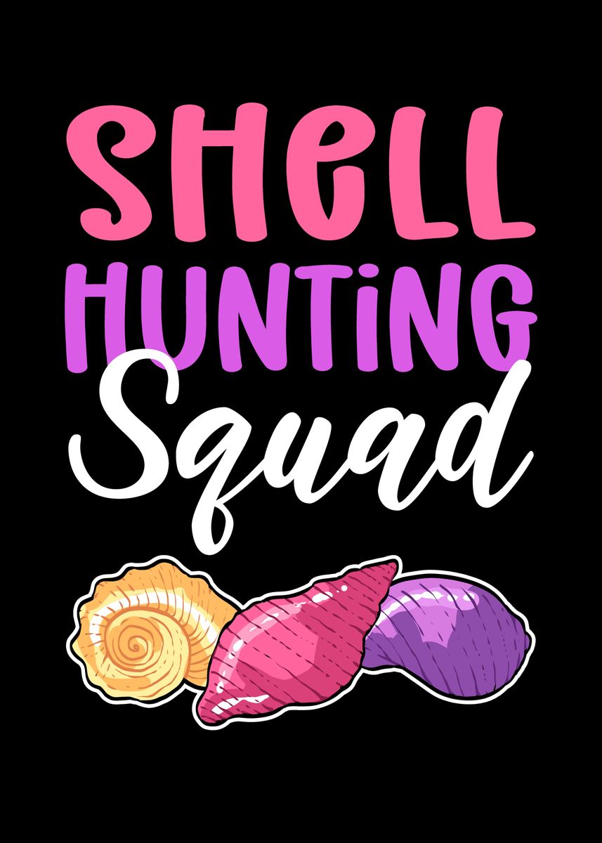'Shell Hunting Squad' Poster, picture, metal print, paint by Fabian El ...