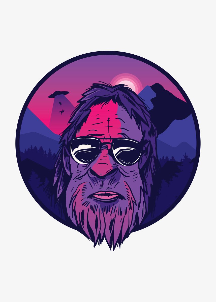 'Bigfoot' Poster, picture, metal print, paint by Cool Till Death | Displate