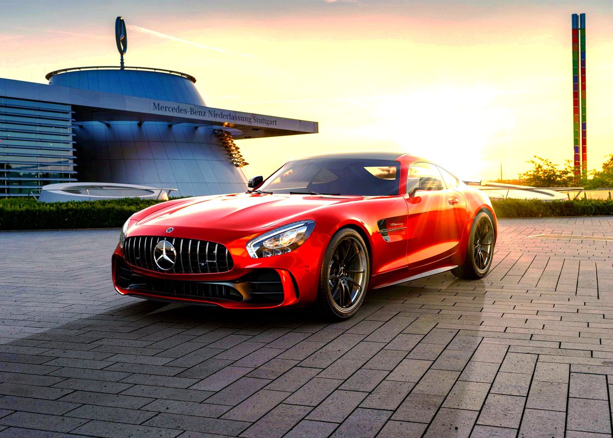 'Mercedes Benz AMG GT' Poster by Marcel Lee | Displate