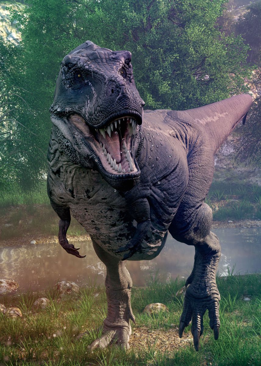 'Trex Tyrannosaurus Rex' Poster, picture, metal print, paint by Gigi ...