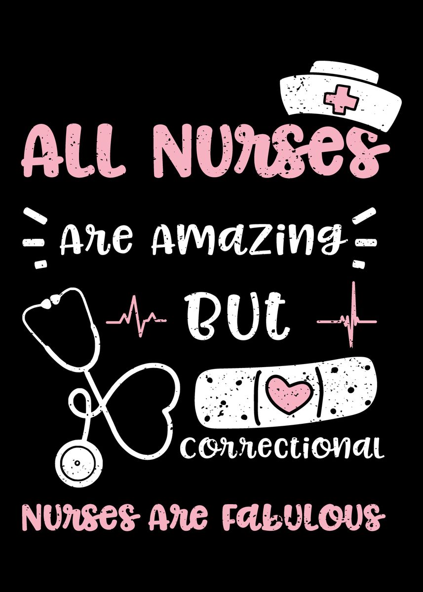 'All Nurses Are Amazing But' Poster, picture, metal print, paint by ...