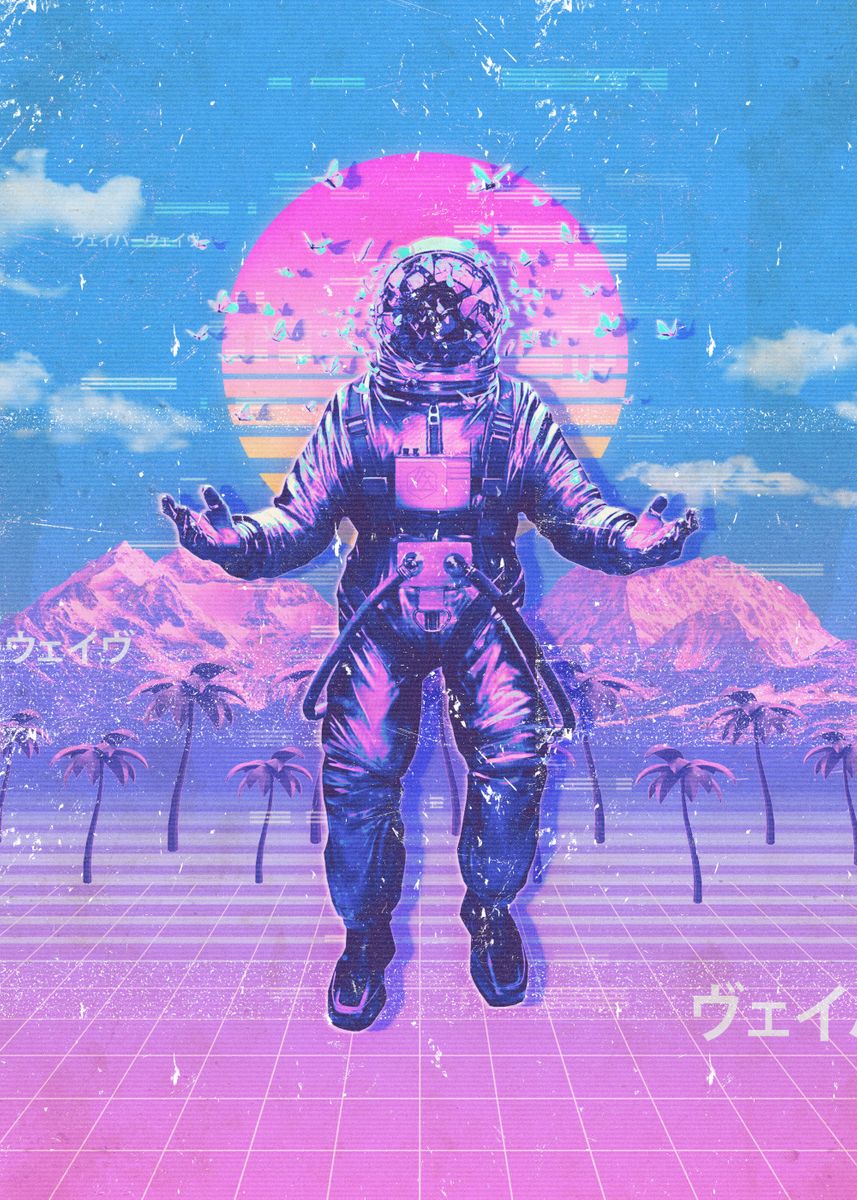 'Vaporwave 1' Poster, picture, metal print, paint by Freak Creator ...