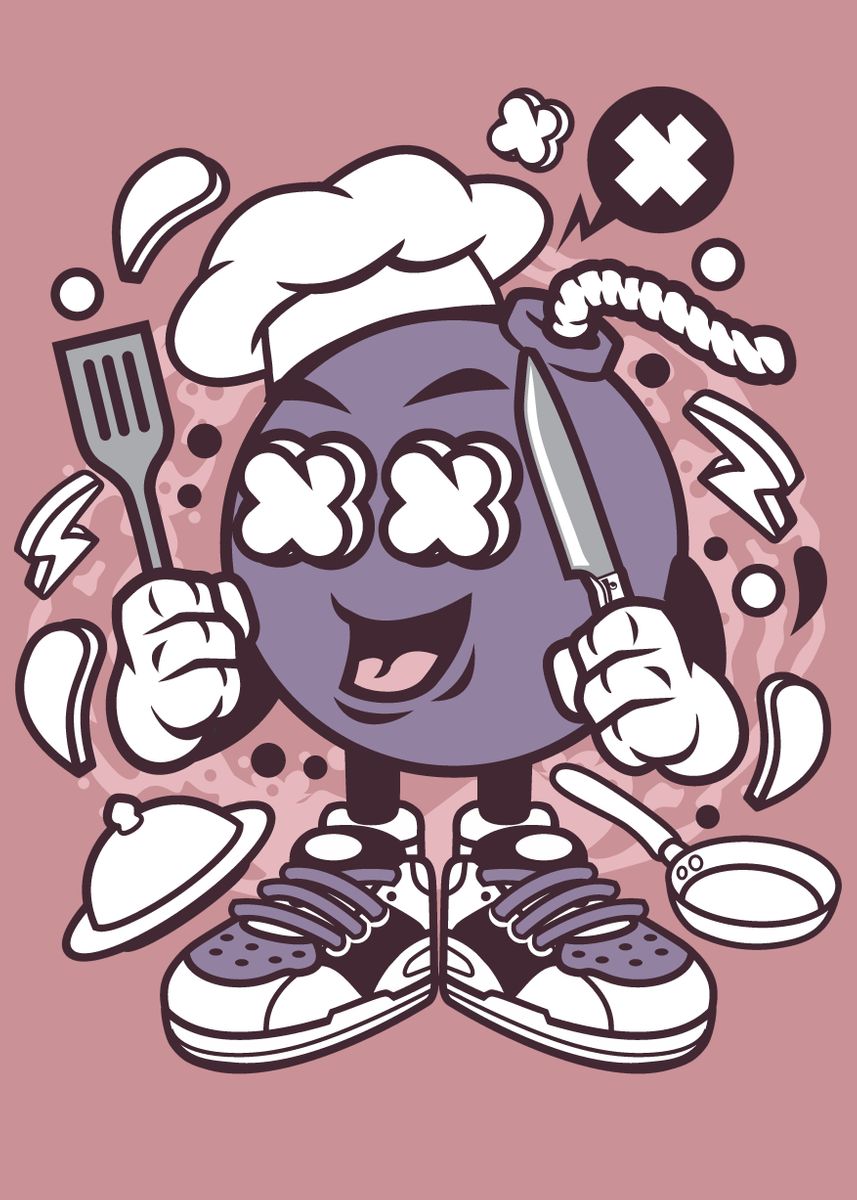 'Cartoon Illustration 158' Poster, picture, metal print, paint by Aloke ...