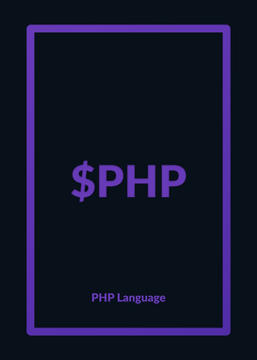 'PHP Language Developer' Poster, picture, metal print, paint by Wisnu ...