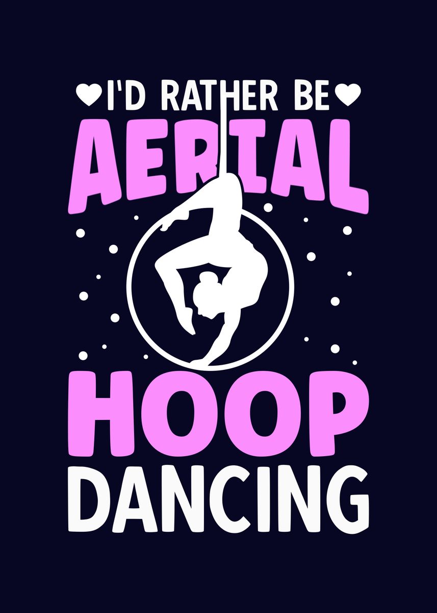 'Aerial Hoop Dance' Poster, picture, metal print, paint by MzumO | Displate