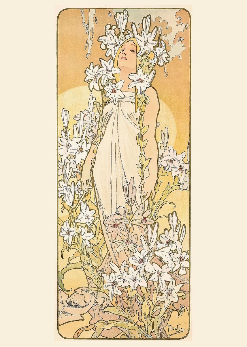 'Alphonse Mucha' Poster by ArtGallery | Displate