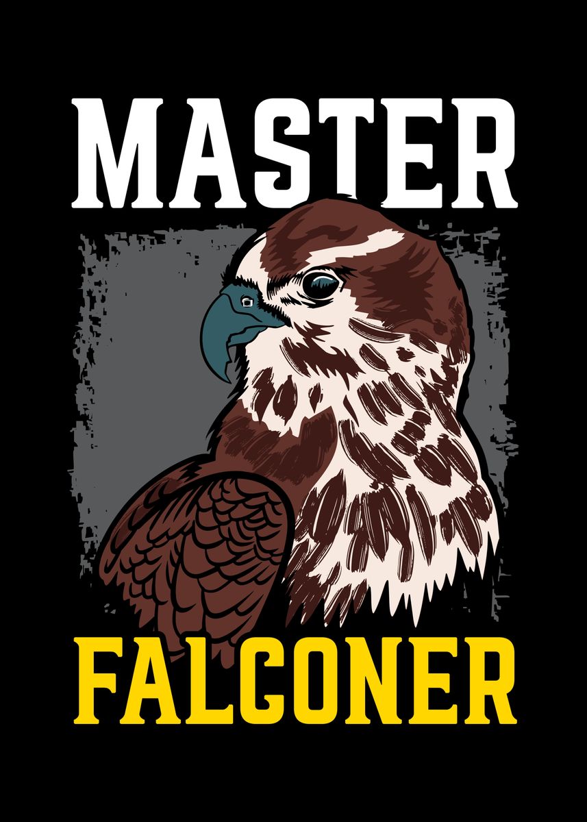 'Falconry Bird Ornithology' Poster, picture, metal print, paint by NAO ...