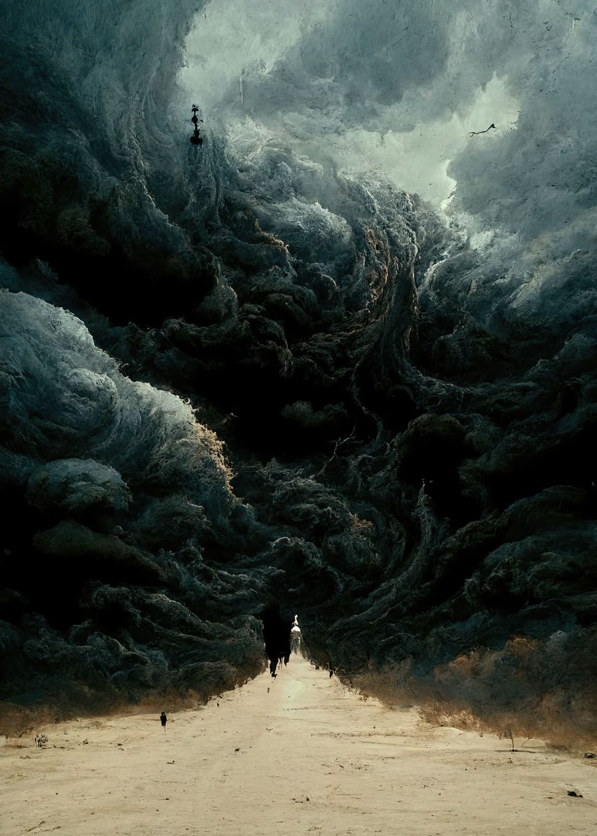 'Path to the outer world' Poster, picture, metal print, paint by ...