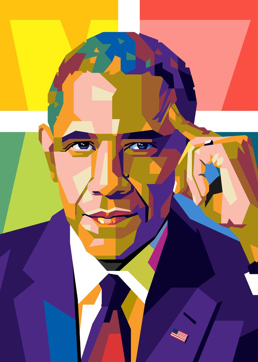 'Barack Hussein Obama' Poster by Erick Sato | Displate
