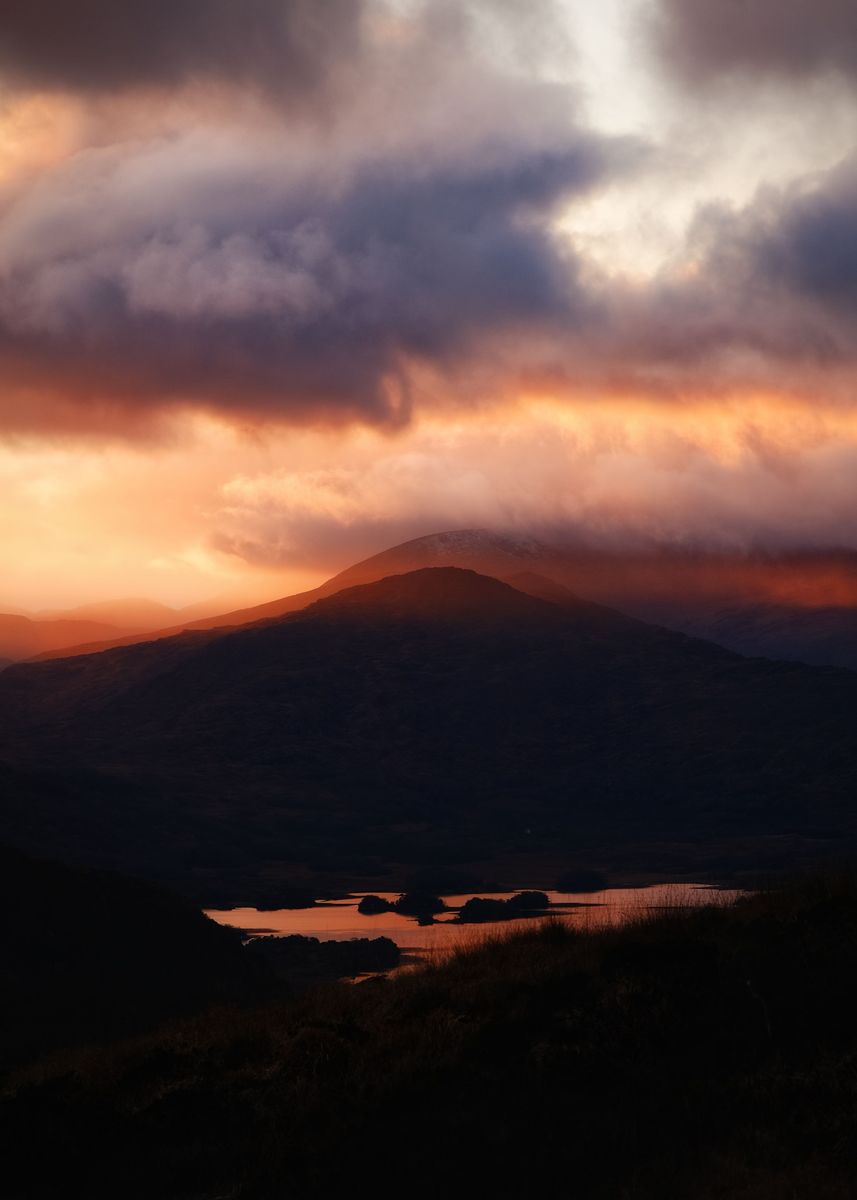 'Dramatic sunset' Poster by Kanstantsin Markevich | Displate