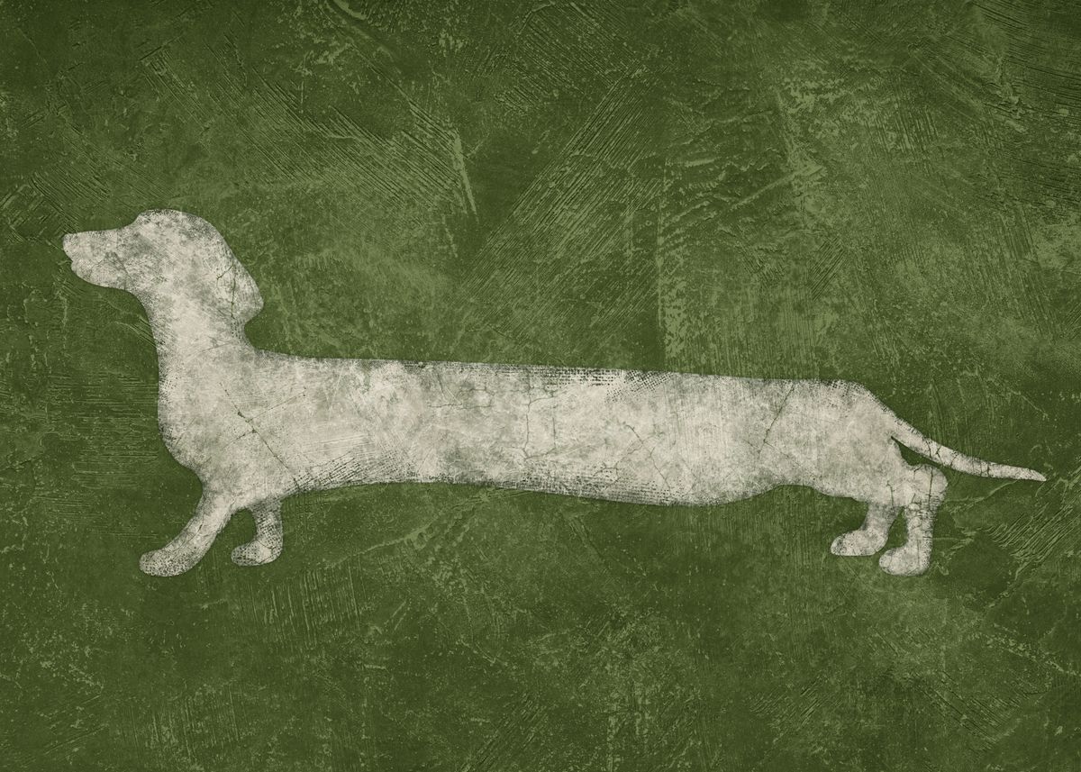'Evergreen Dachshund' Poster by Ema Paraschiv | Displate