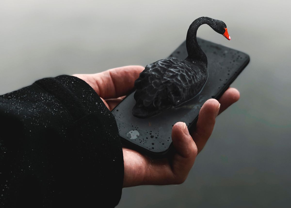 'Goose In The Phone' Poster by Eko Cahyo | Displate